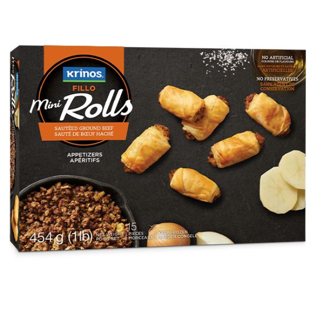 Frozen meat mini rolls - Krinos Fillo | Aubut (12156)