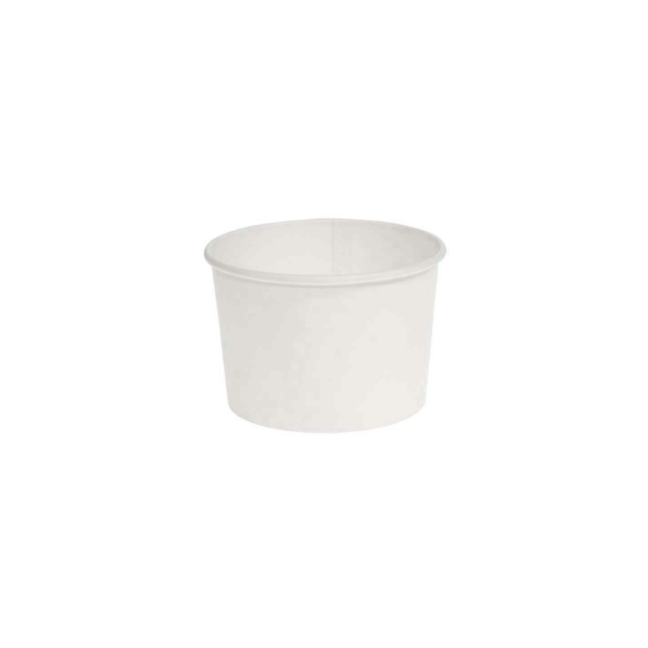 White container paper 12oz - Genpak P12C | Aubut (13991)