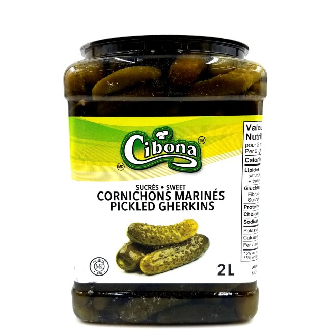 Cornichons marinés sucrés - Cibona | Aubut (11543)