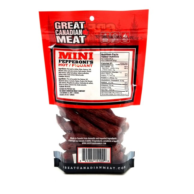 Mini pepperoni piquant - Great Canadian Meat | Aubut (12408)