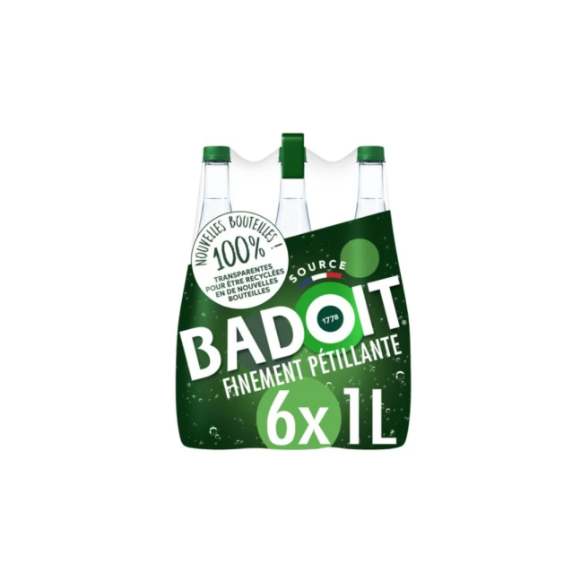 Eau minérale gazéifiée naturelle [btl+dep] - Badoit Ver | Aubut (2096)