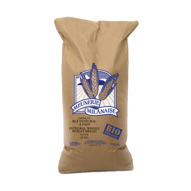 Organic integral whole wheat bread flour - Milanaise | Aubut (5323)