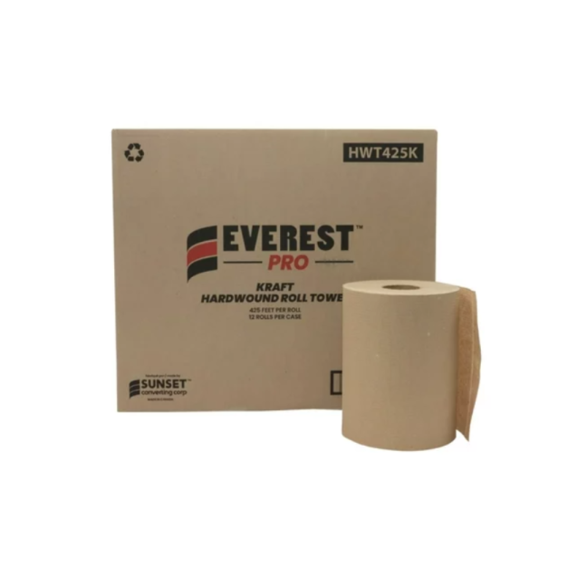 Papier à main brun jumbo 8po - Everest Pro | Aubut (14822)