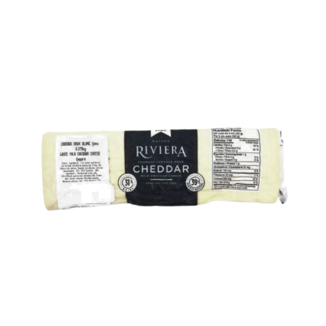 Mild white cheddar cheese [approx. 0.375kg] [$/kg] - Riv | Aubut (162)