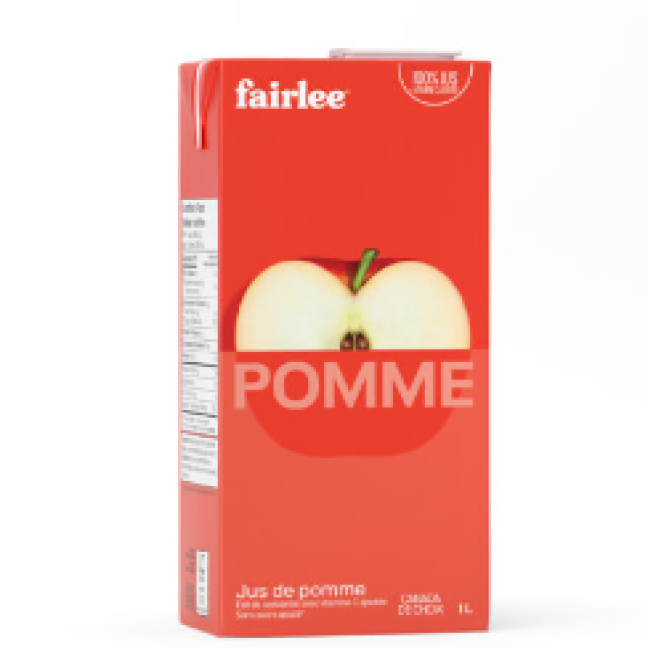 Jus de pomme 100% pure - Fairlee | Aubut (2072)
