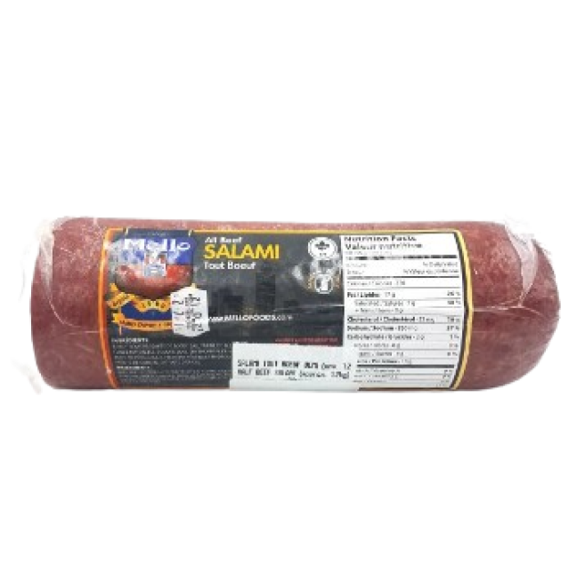 Salami tout boeuf en demi [env. 1.5kg] - Mello | Aubut (260)