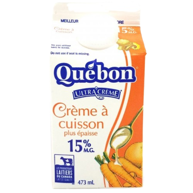 Crème à cuisson 15% - Québon ultra crème | Aubut (770)