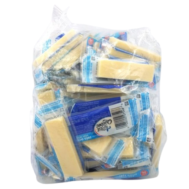 Fromage cheddar blanc en portion - P'tit Quebec | Aubut (1016)
