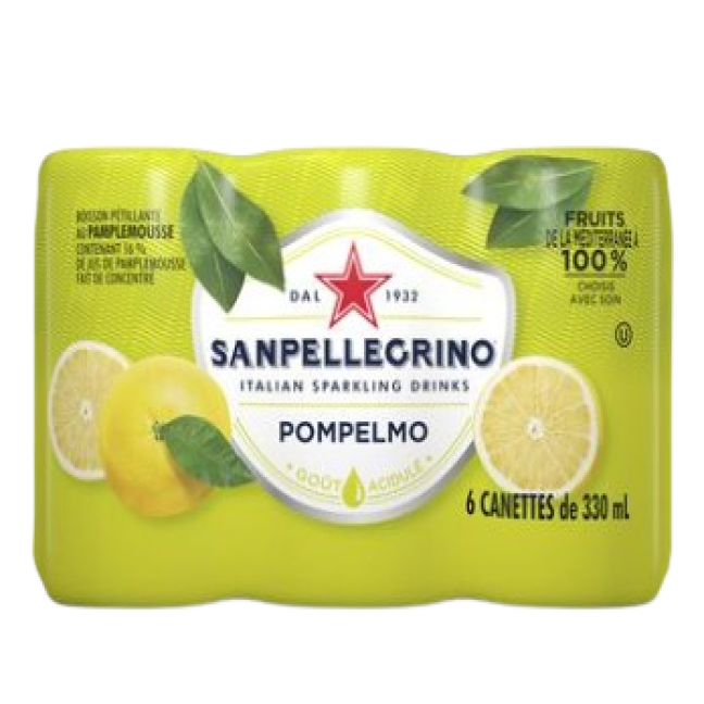 Pompelmo sparkling beverage [can+dep] - SanPellegrino | Aubut (2407)