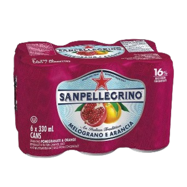 Melograno sparkling beverage [can+dep] - SanPellegrino | Aubut (2405)