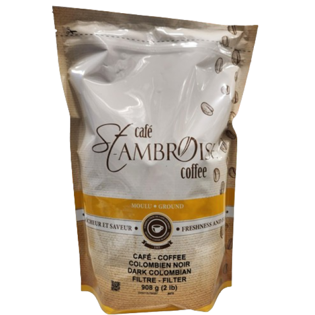 Black colombian grounded coffee [bag] - St-Ambroise | Aubut (2780)