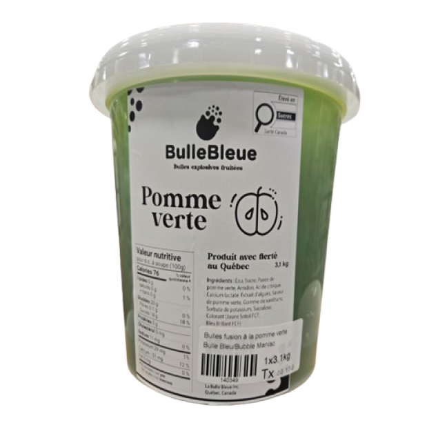 Bulles fusion à la pomme verte - Bulle Bleue | Aubut (11283)