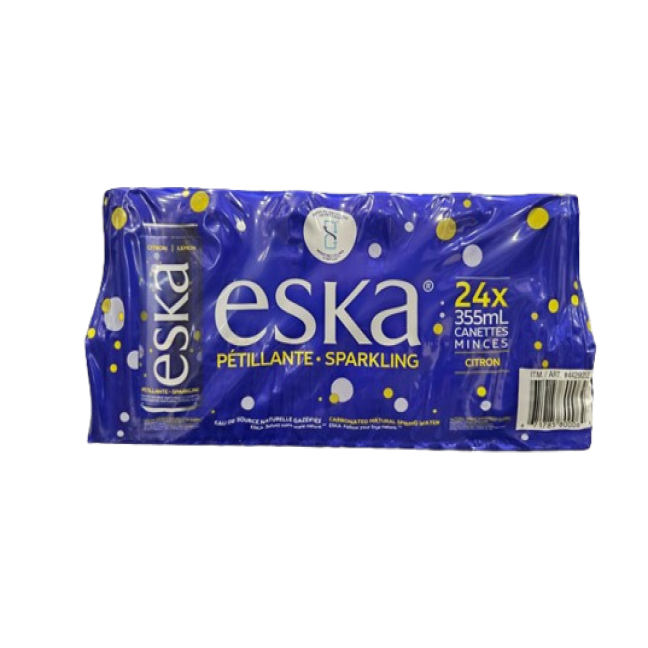 Carbonated lemon natural spring water [can+dep] - Eska | Aubut (15770)
