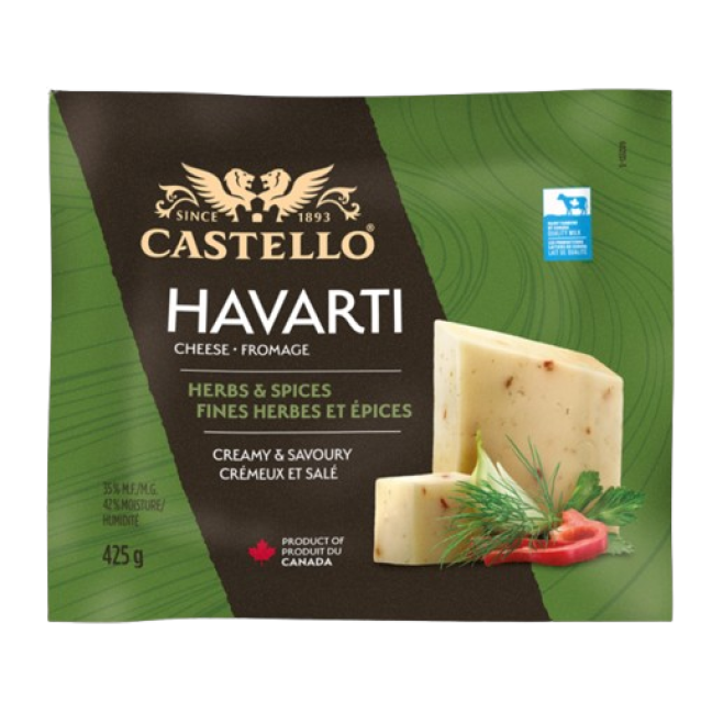 Fromage havarti fines herbes et épices - Castello | Aubut (16049)