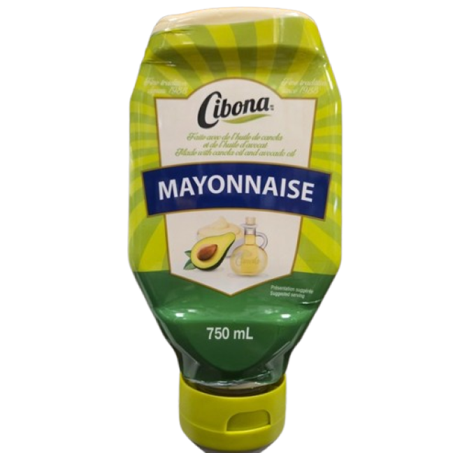 Mayonnaise à huile d'avocat bouteille pression - Cibon | Aubut (15994)