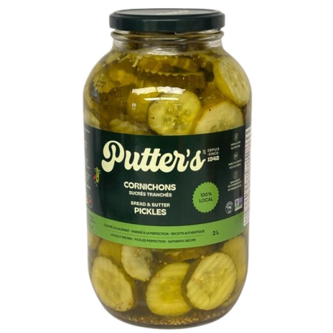 Cornichons tranchés sucrés - Putter's | Aubut (15700)