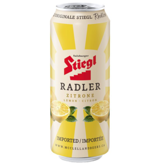 Lemon radler beer. [can+dep] - Stiegl Radler | Aubut (16567)