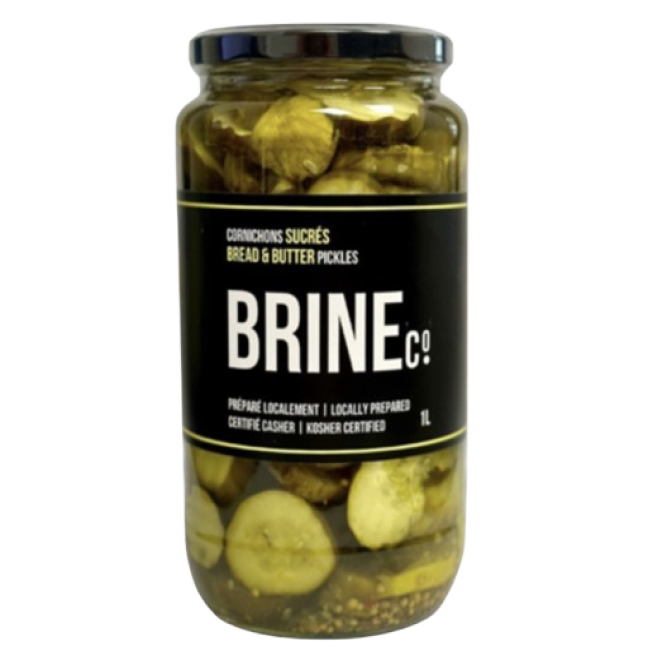 Cornichons sucrés tranchés - Brine Co | Aubut (15104)