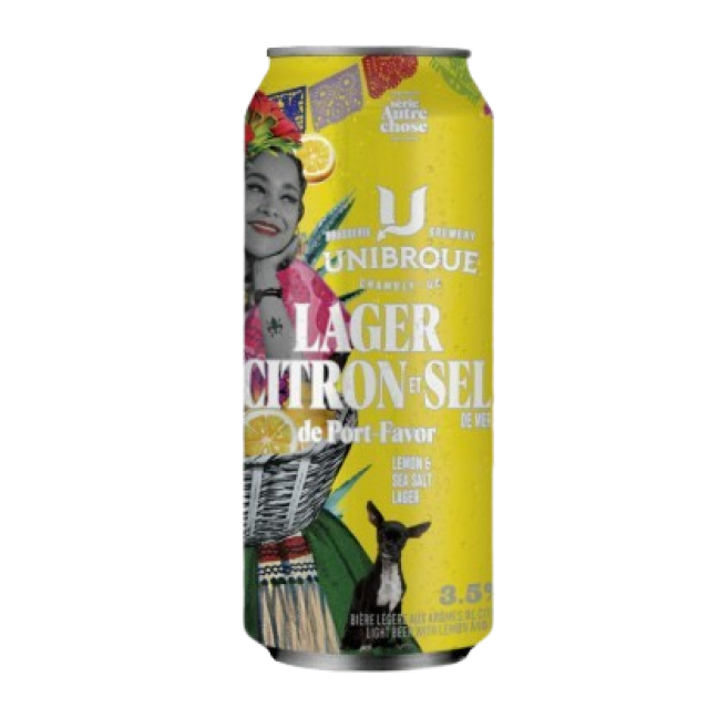 Lemon salt lager beer [can+dep] - Unibroue | Aubut (17055)