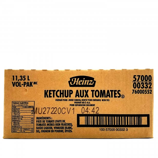 Tomato ketchup vol-pak - Heinz | Aubut (4597)