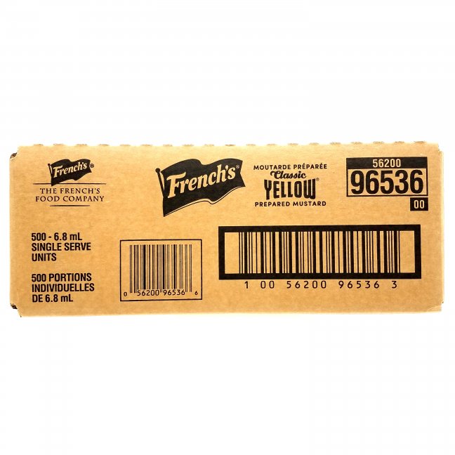 Moutarde jaune en sachet 6ml - Heinz | Aubut (4637)