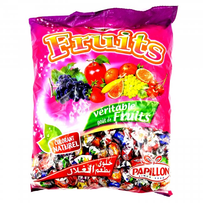 Mini fruit flavor candy - Papillon | Aubut (6476)