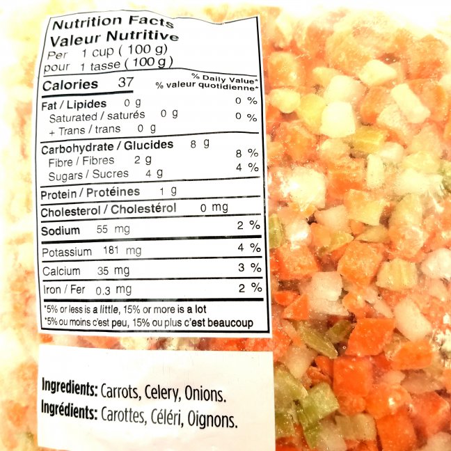 Frozen IQF mirepoix mix - Below Zero | Aubut (2564)