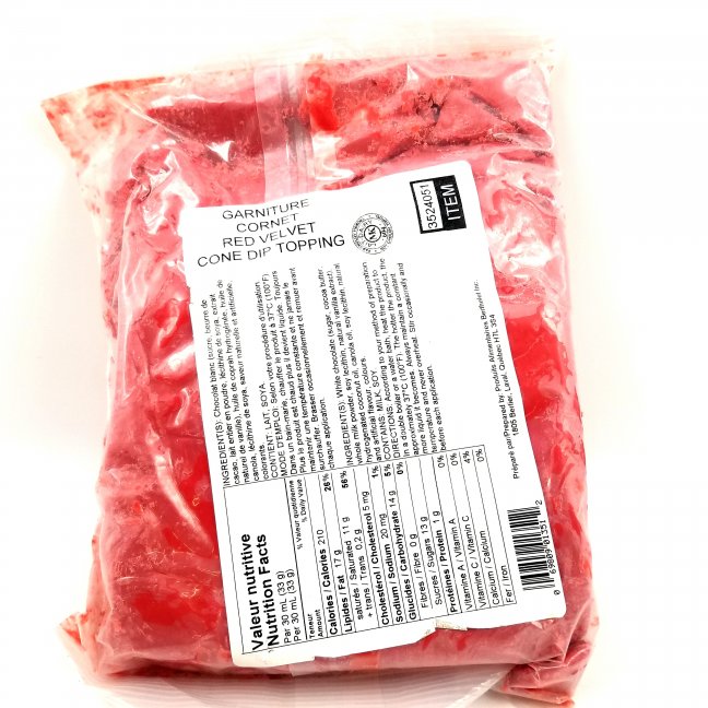 Red velvet cone dip topping - Mclean | Aubut (5127)